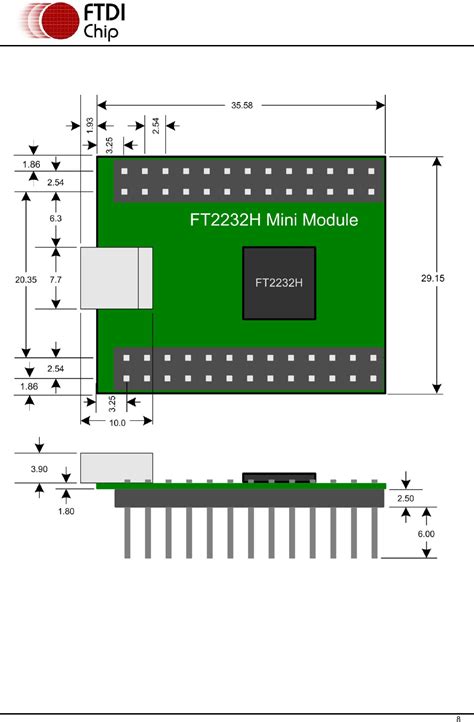 Ft2232h Mini Module By Ftdi Future Technology Devices International Ltd Datasheet Digikey