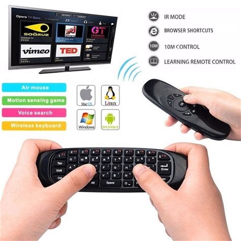 2 4GHz Flying Mouse 6 Axis Gyroscope Wireless Air Mouse Keyboard Remote