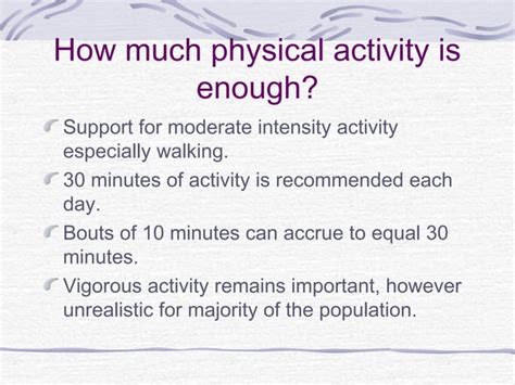 Patterns Physical Activity Ppt