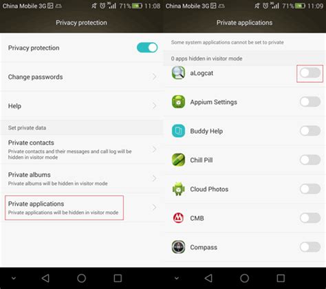 Private Contacts Albums Apps On Huawei Android