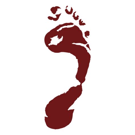 Design Png E Svg De Pegada De Sangue Realista Para Camisetas