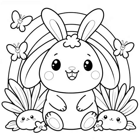 Squishmallow Bunny Coloring Page Lulu Pages