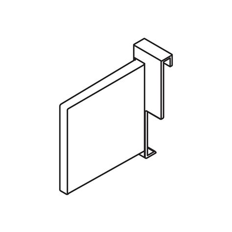 Harn Ritma Cube Square Profile Lateral Divider White Furnware Group