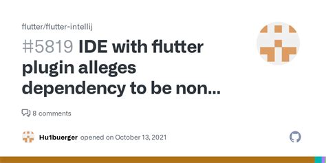 Ide With Flutter Plugin Alleges Dependency To Be Non Existent · Issue