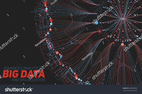 Big Data Visualization Futuristic Infographic Information Stock Vector