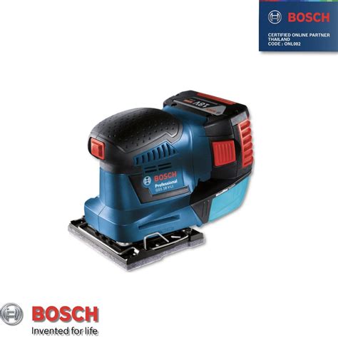 Bosch Gss 18v Li เครื่องขัดกระดาษทรายสั่น ไม่รวมแบต มาพร้อมชุดเก็บฝุ่น กล่องกระดาษ Shopee