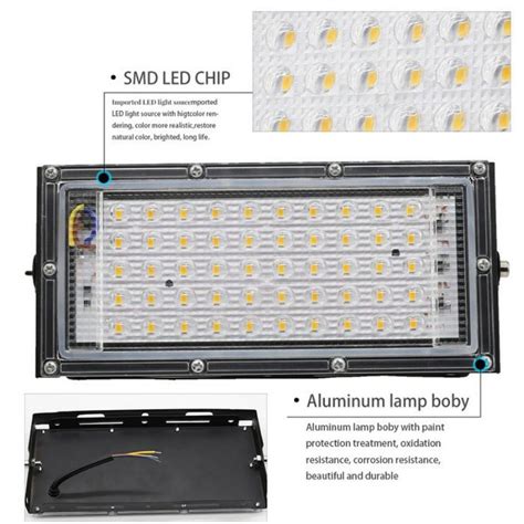 Jual Lampu Sorot Flood Waterproof Light 4500 Lumens 50W Daylight 5000K