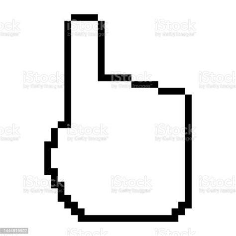 Mouse Cursor Pixel Icon Web Click Symbol Computer Pointer Vector