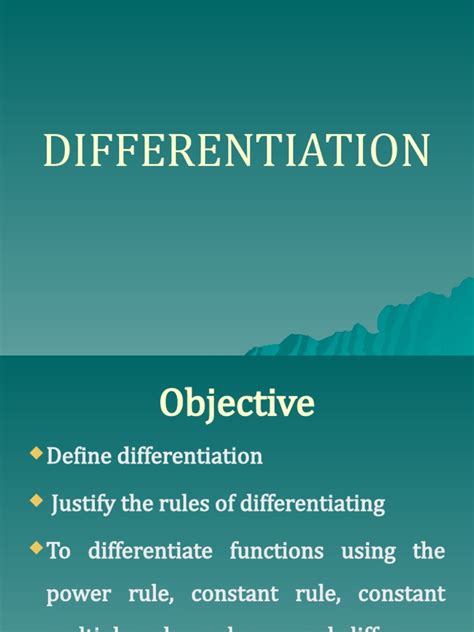 Differentiation Pdf Derivative Function Mathematics