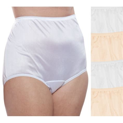 Womens Classic Nylon Full Coverage Brief Panty By Teri Lingerie