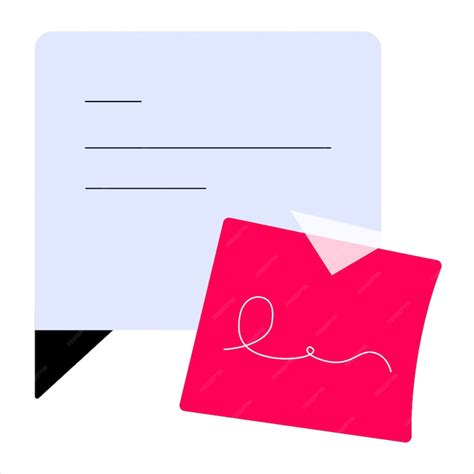 Premium Vector Postit Notes Vector Illustration Isolated On A White