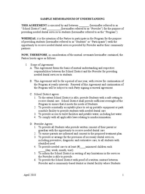 Mdp Sample Mou Pdf Indemnity Liability Insurance