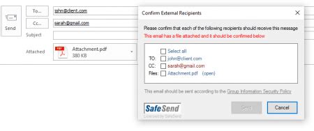 Screenshot Outlook Background Confirm External Recipients In Microsoft Outlook