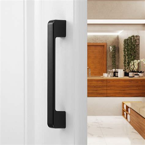 Modern Wardrobe Furniture Zinc Alloy Metal Black Cabinet Drawer Handles