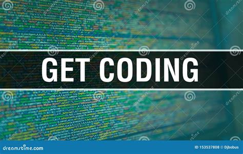 Get Coding With Binary Code Digital Technology Background Abstract