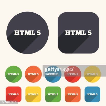 Html Sign Icon New Markup Language Symbol Stock Clipart Royalty Free FreeImages