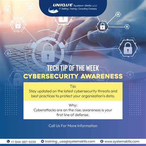 Cybersecurity Tip Of The Week Protect Your Data Unique System Skills Llc Posted On The Topic