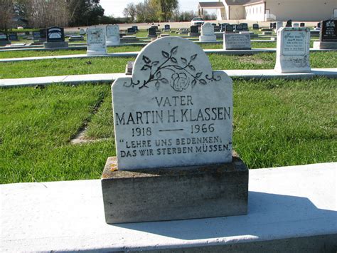 Martin H Klassen 1918 1966 Find A Grave Memorial