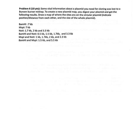 Solved Problem Pts Some Vital Information About