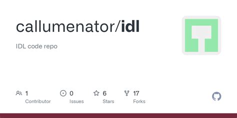 GitHub Callumenator Idl IDL Code Repo