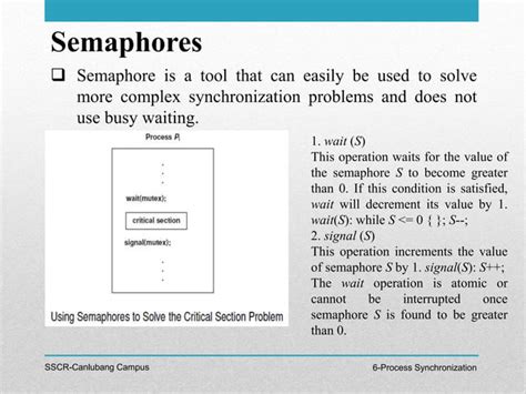 UNIT UNDERSTANDING THE SYNCHRONIZATION PROCESS Pptx Operating Systems Computer Software