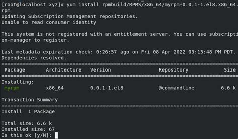 how to create a linux rpm package bytexd