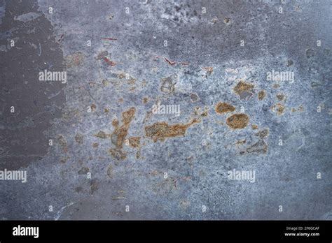 Metal Surface With Rust Makes And Weathering Marks Stock Photo Alamy