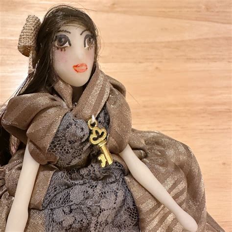 Doll Beatrix Goldkey Art Doll Miniature Glow In The Dark Figurine Dame