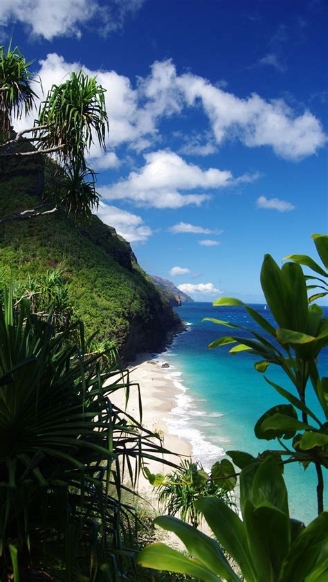 Na Pali Coast On Kauai Hawaii Iphone 5 Iwallpaper