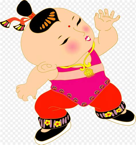 穿着肚兜的中国风娃娃png图片素材下载图片编号qpbralmq 免抠素材网