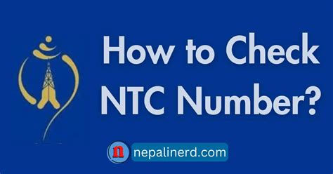 How To Check NTC Mobile Number In Nepal Nepali Nerd