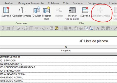 How Can I Resize The Height Of The Row In Schedule And Quantities