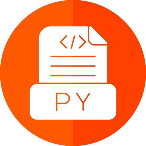 Python File Vector Icon Design Vector Art At Vecteezy