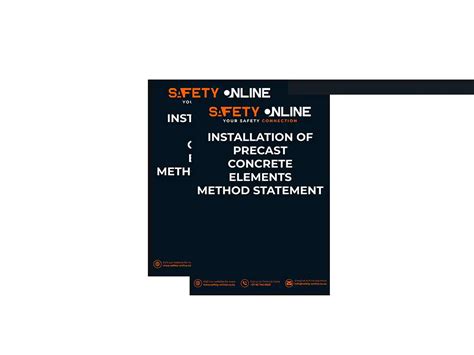 Installation Of Precast Concrete Elements Method Statement Safety Online