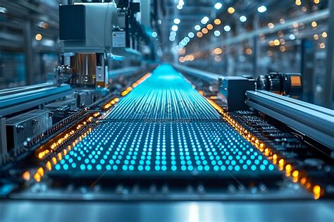 공장에서 자동화 된 생산