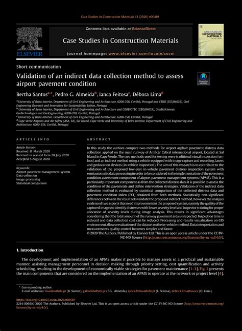 Solution Validation Of An Indirect Data Collection Method 2020 Case