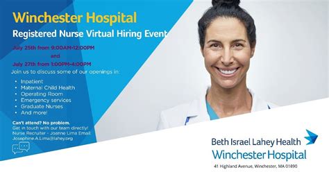 Winchester Hospital On Linkedin If You Have Been Waiting For An