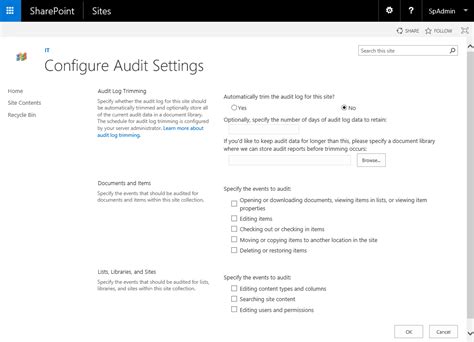 How To Disable Auditing In Sharepoint Using Powershell Sharepoint Diary