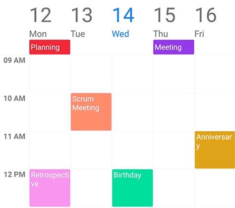 Appointments Events Xamarinandroid Scheduler Control Syncfusion