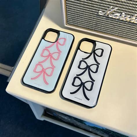 스윗피아 [ribbon Case] 리본 에폭시 범퍼 케이스 2color 위시버킷