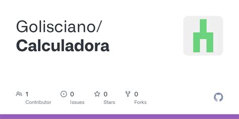 GitHub Golisciano Calculadora