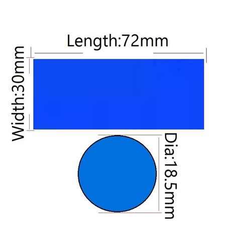 18650 배터리 필름 테이프 Pvc 열 수축 튜브 미리 자른 수축 슬리브 튜브 배터리 랩용 보호 파이프 커버 20 개 500 개 전기 장비 및 소모품