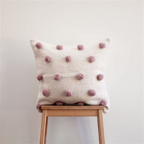 Wool Pompom Pillow Cover Dusk Xinh Co Wool Pillows Pillow
