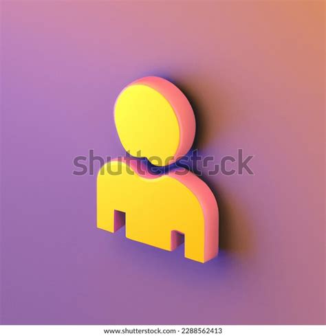 Cute Isometric 3d Image User Icon Ai Generated Image 2288562413