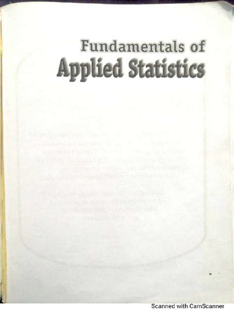 Applied Statistics Gupta Kapoor Pdf