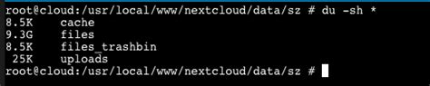 nextcloud displays wrong used storage · issue 25283 · nextcloud server