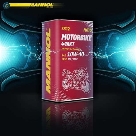 Nhớt MANNOL 10W 40 SL 4 Takt Motorbike ESTER 7812 1L Hàng Đức Cao Cấp