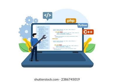 Web Development Concept Programming Language Css Stock Vector Royalty