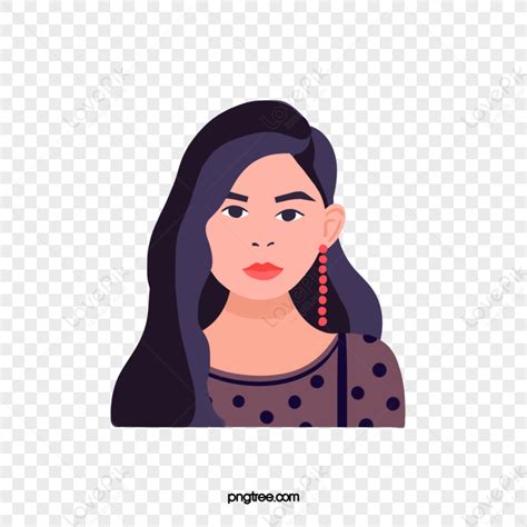 손으로 그린 미용 복고풍 트렌드 일러스트 아바타패션캐릭터 Png 일러스트 무료 다운로드 Lovepik