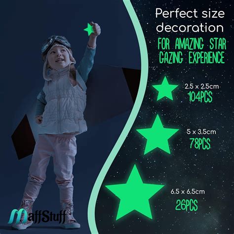 Maffstuff® Комплект от 278 звезди полумесец астронавт и космическа